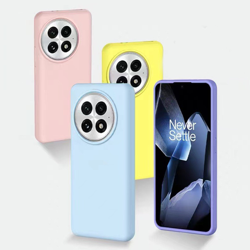 Para OnePlus 13 Case ELVEV Silicone Líquido Macio À Prova De Choque Capa Protetora Durável ...