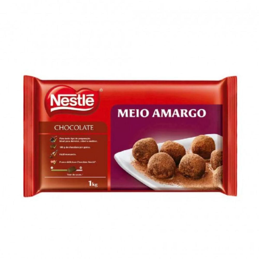 Chocolate em Barra Meio Amargo 1kg Unidade - Nestlé | Shopee Brasil