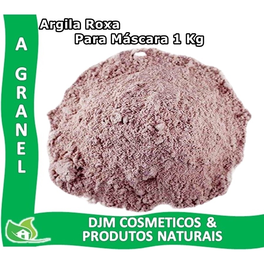 Argila Roxa em Pó Para Máscara 1 Kg + Modo de Usar | Shopee Brasil