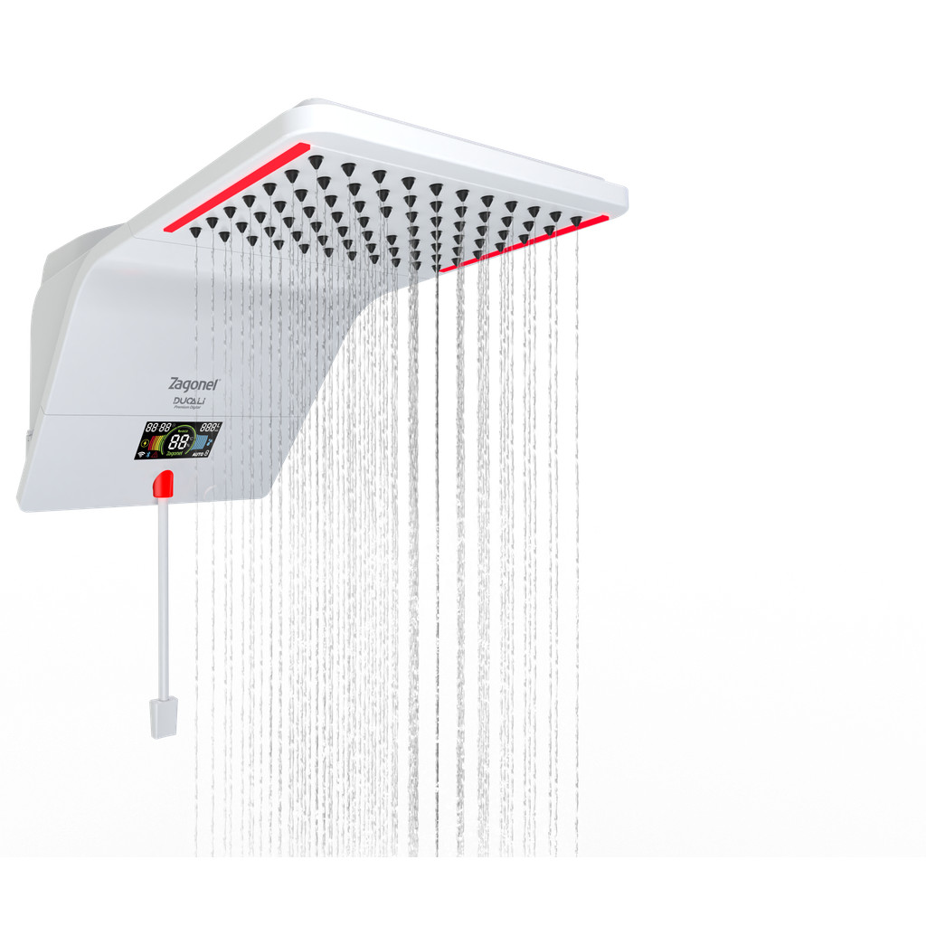Chuveiro Ducali Premium Eletrônica 7500w 220v Branco Zagonel | Shopee ...