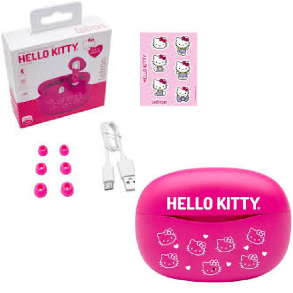 Fone Sem Fio Hello Kitty Estereo Earbuds Case Carregador Bluetooth, c ...