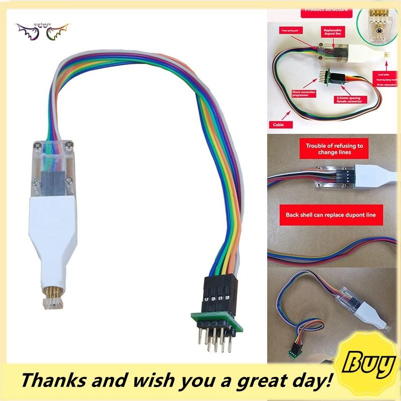 SOP8 Chip Download Burn Write Sonda Spring Bios Fio Livre Cabo Burner ...