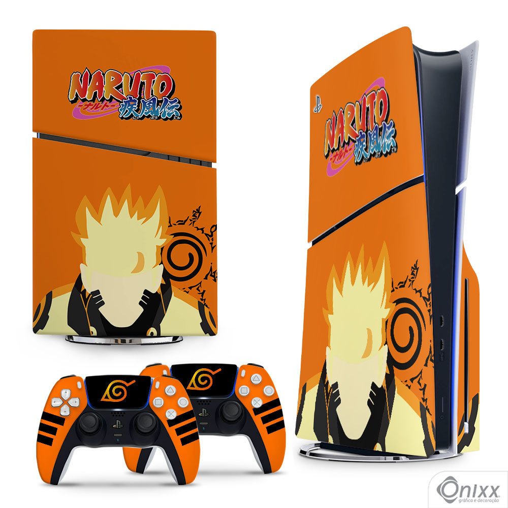 Skin PS5 Slim Adesiva Naruto Uzumaki Minimalist | Shopee Brasil