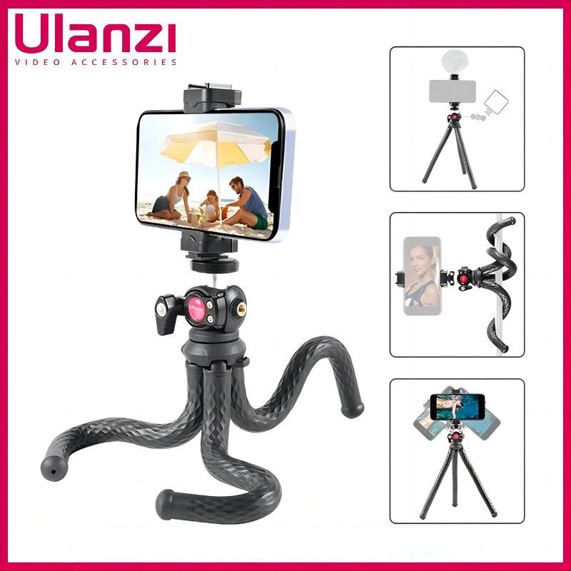Ulanzi FT-01 Polvo Tripé Flexível Para Telefone SLR DSLR Câmera Com 1/4'Parafuso Ballhead Sapata ...