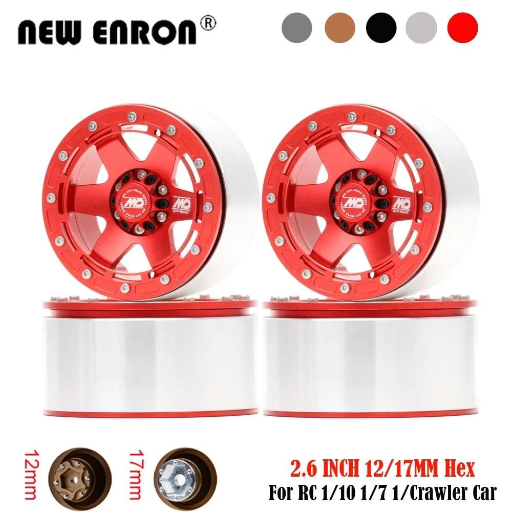 4 Pcs Liga 2.6 "Beadlock 12 MM/17 MM Hex Roda Alterável Aro RC Hubs ...