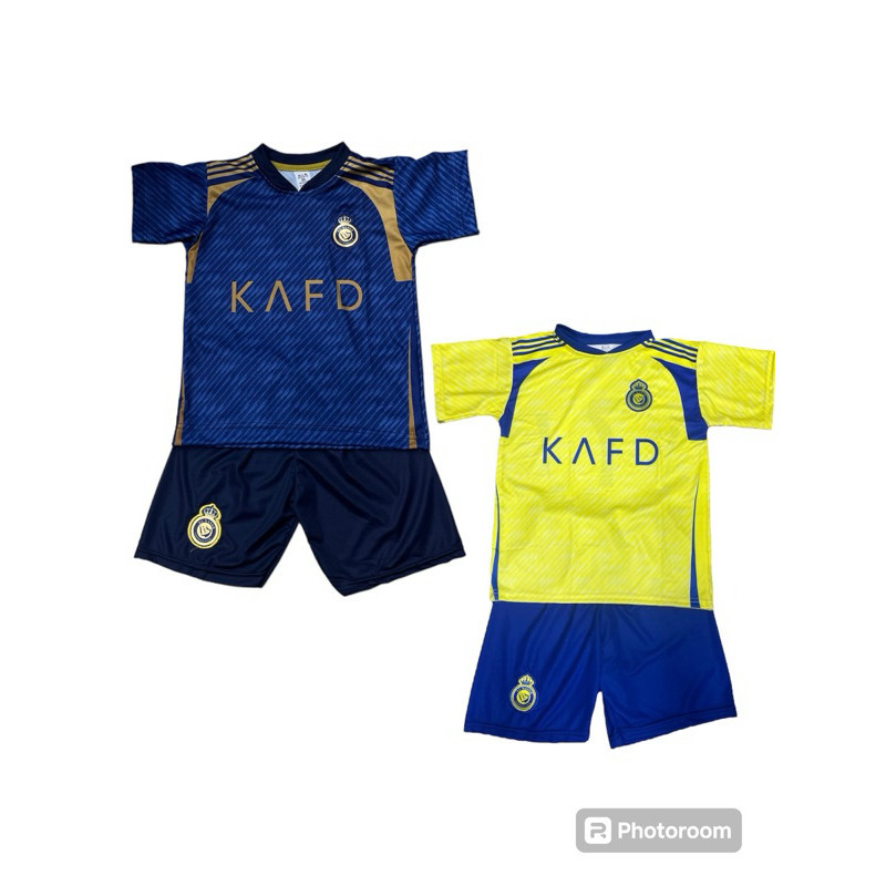 Novo Kit Al Nassr Amarelo CR7 2024/25 Uniforme de Futebol FRETE GRÁTIS ENVIO IMEDIATO | Shopee ...
