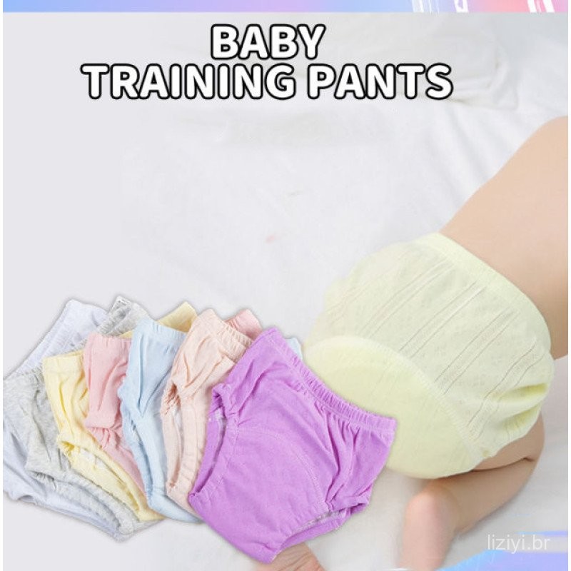 Fralda De Bebê Calça De Algodão Treinamento Para Crianças Aprendizagem ...