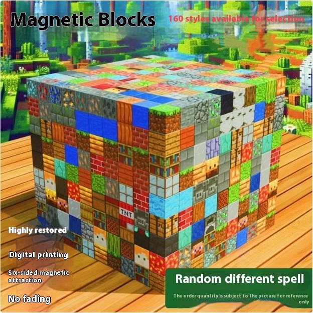 Bloques Magnéticos de Minecraft - Bloques de 2x2CM con Seis Caras ...