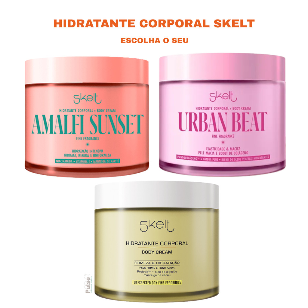Skelt Body Cream Amalfi Sunset, Urban Beat ou Unexpected Day Hidratante ...