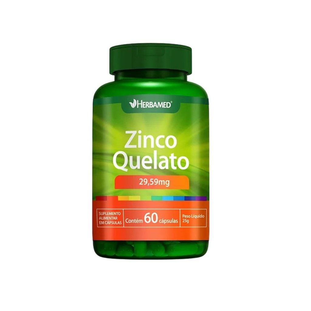 Herbamed Zinco Quelato 60 Cápsulas | Shopee Brasil