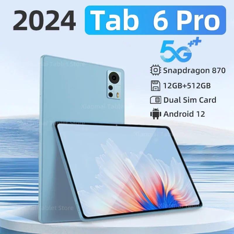 2025 Edição Global Tablet PC WIFI Android Pad 6 Pro 12GB + 512GB ...