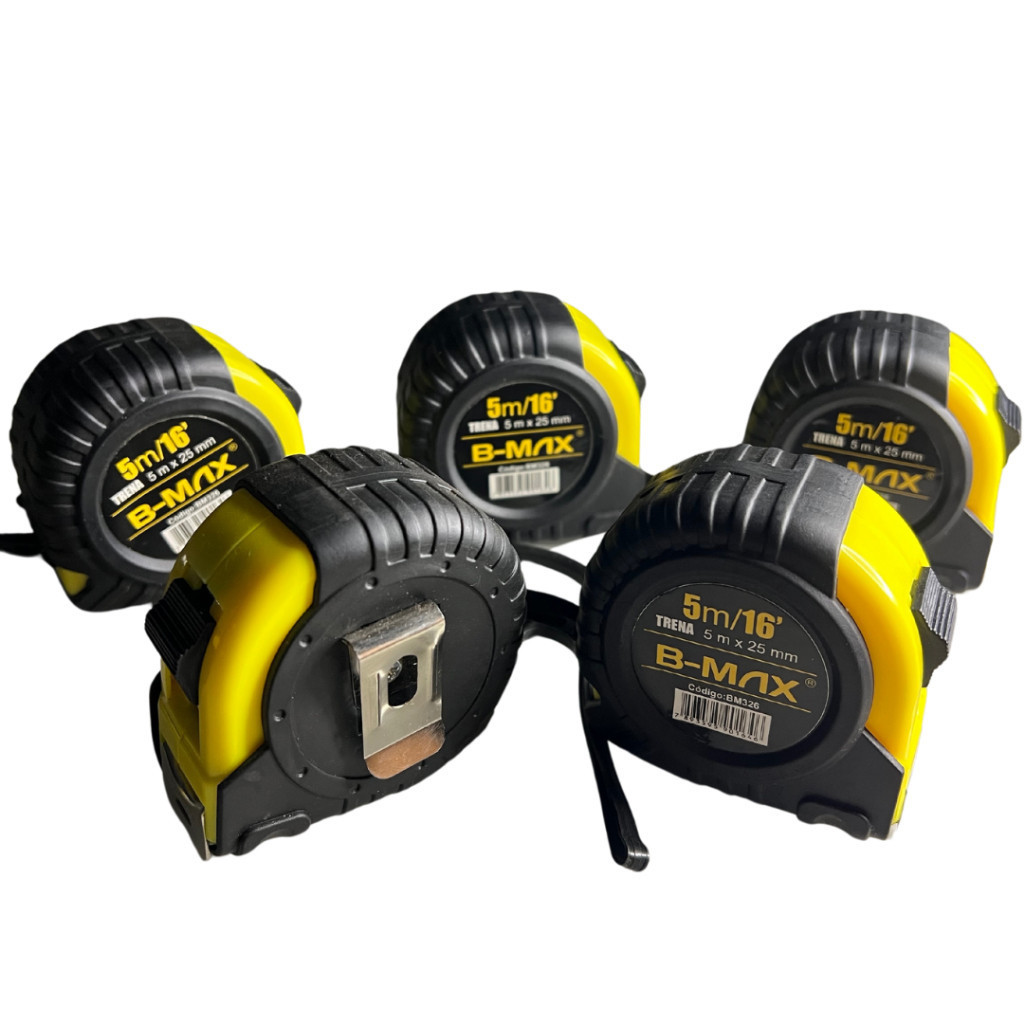 Kit 5 Trenas de 5m X 25mm Emborrachada Com Trava Fita em Aço | Shopee ...