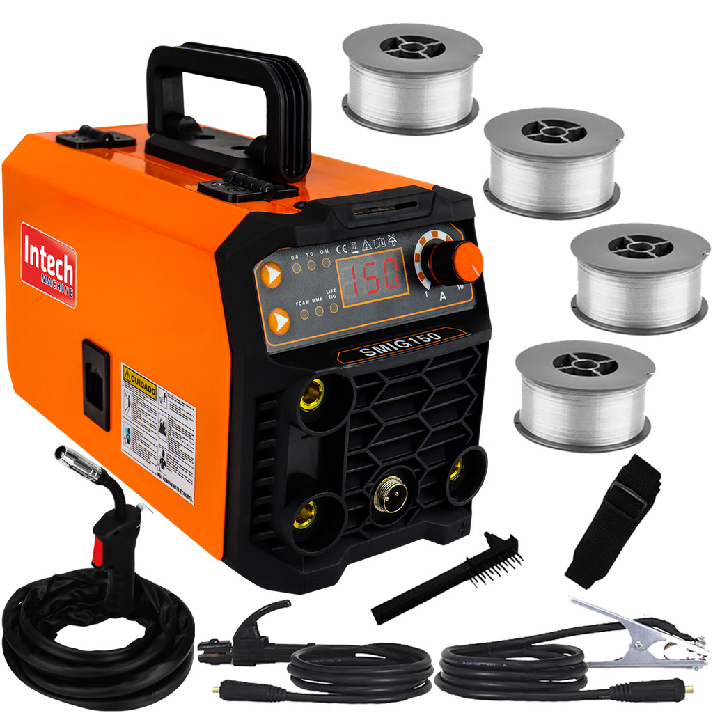 kit Soldador Maquina De Solda Inversora Multiprocesso Mig Sem Gás Tig ...