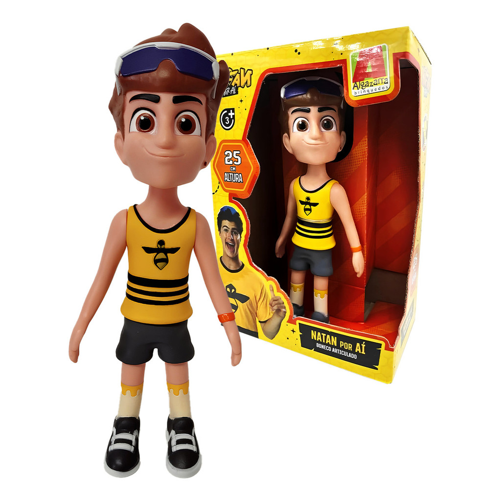 Boneco do Youtuber Natan Por Aí Articulado Em Vinil 25cm | Shopee Brasil
