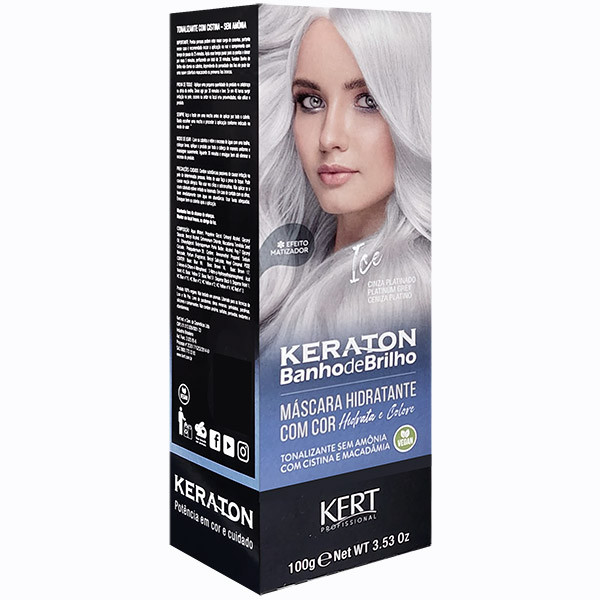 Kert Keraton Máscara Hidratante Com Cor - Ice 100 G | Shopee Brasil