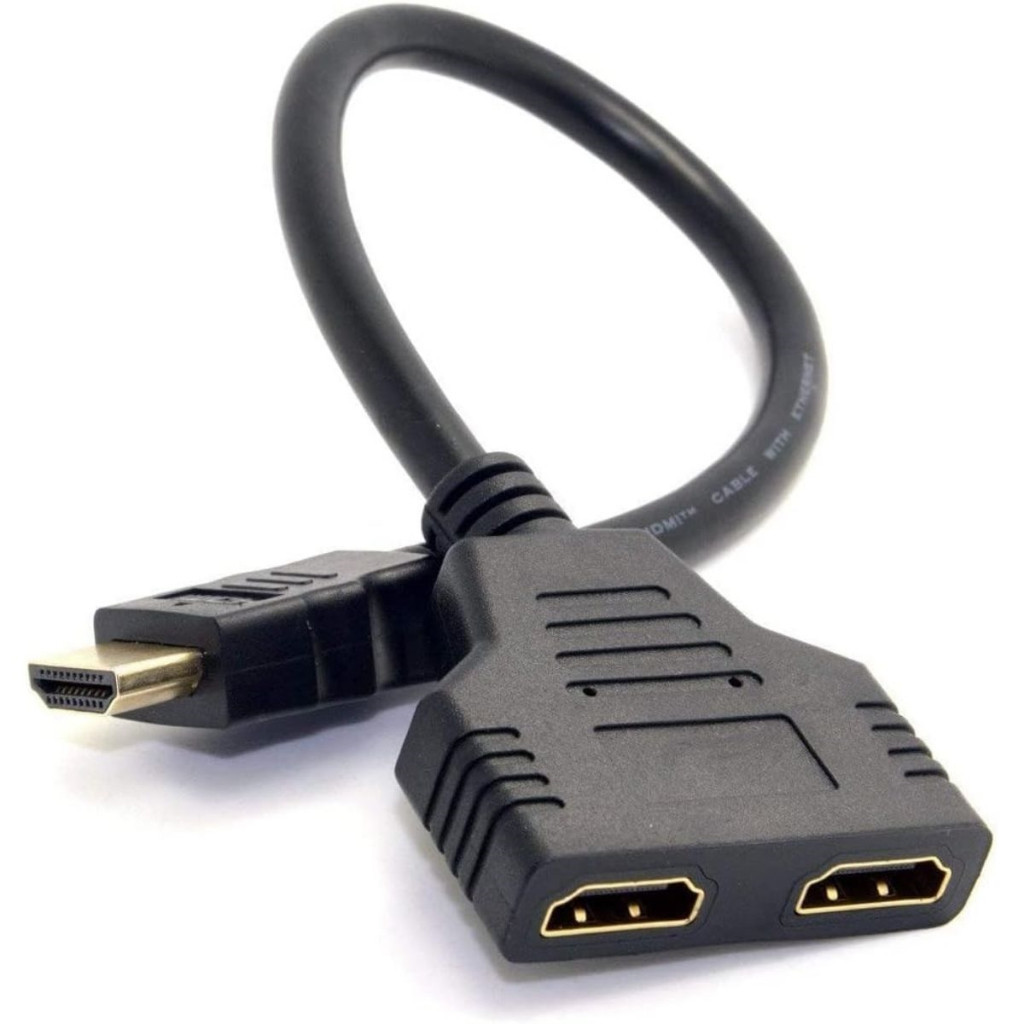 Cabo Divisor Hdmi Splitter 2X1 1080p - Duplicador de Imagem 1x2 ...
