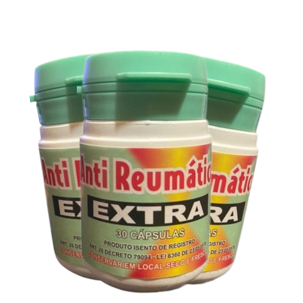 Kit 12 Anti Reumático 30 Cápsulas - Natural | Shopee Brasil