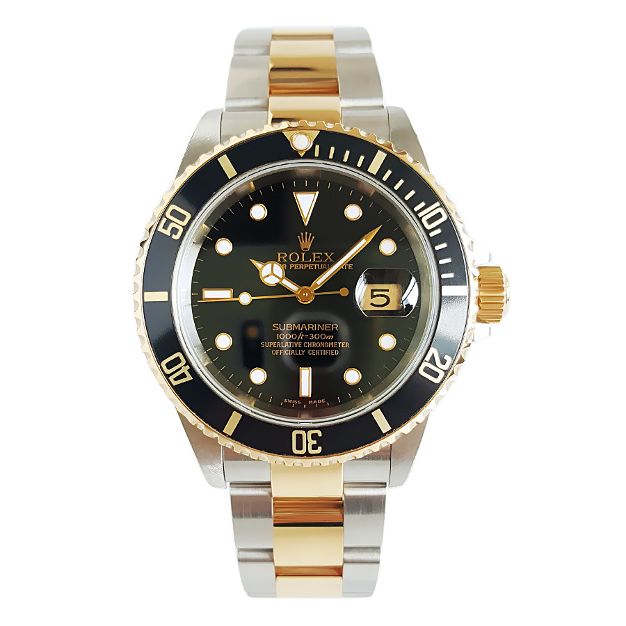 Rolex Golden Black Water Ghost 16613 Submariner Tipo Relógio Mecânico ...