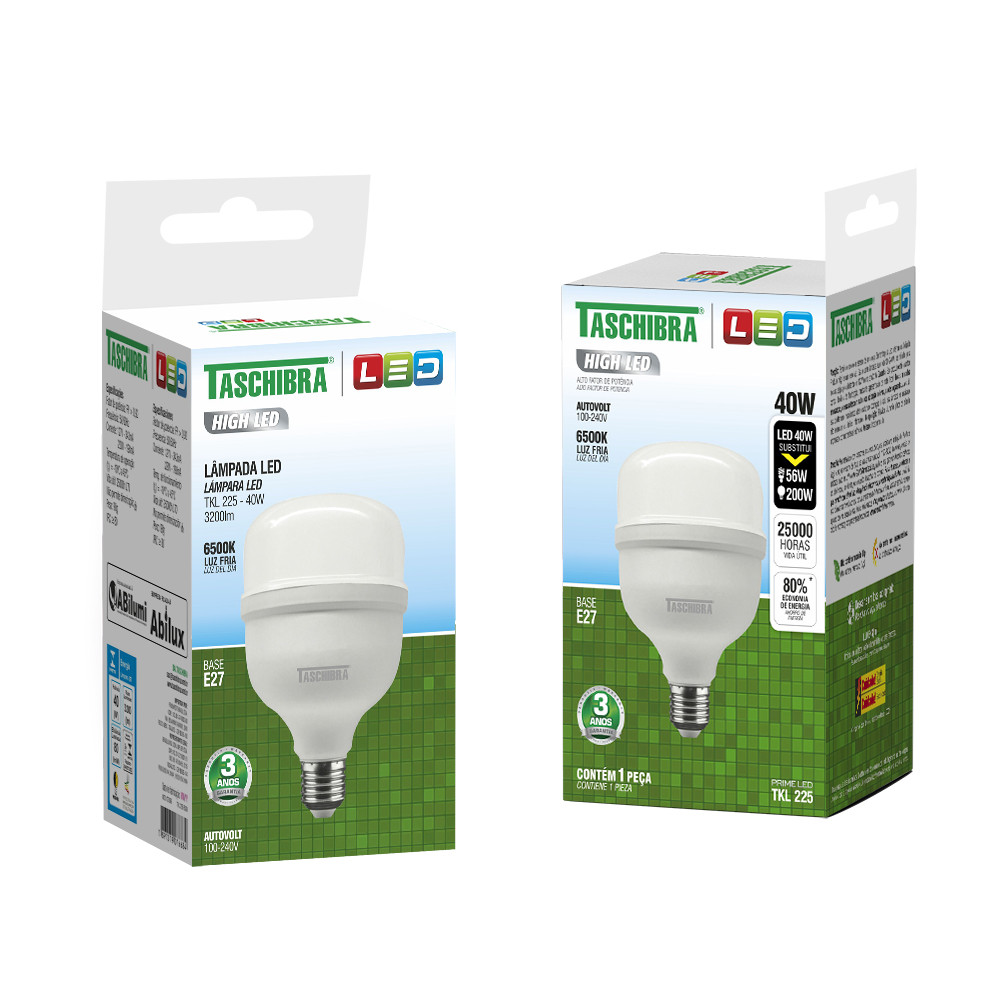 Lâmpada High Led TKL 225 40W 6500K E27 | Shopee Brasil
