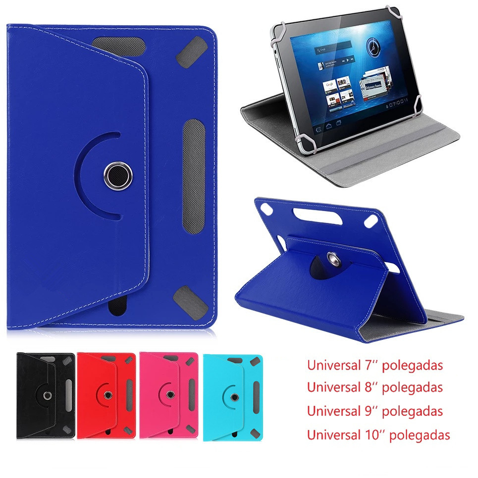 Capa carteira De Couro Sintético Com Flip Universal Para Tablet 360 ...