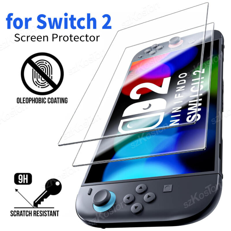 1/2 Pcs 9H Protetor De Tela De Vidro Temperado Para Nintendo Switch 2 2025 Switch2 Película ...