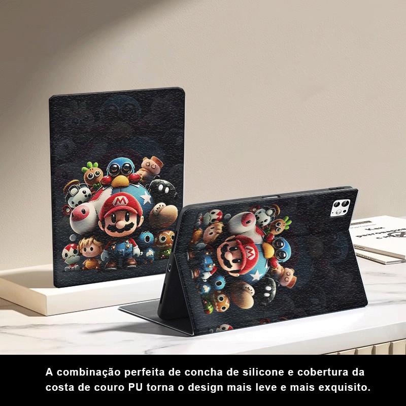 Capa Capinha Com Suporte de Caneta para Tablet Ipad mini Air 6 13 10 ...