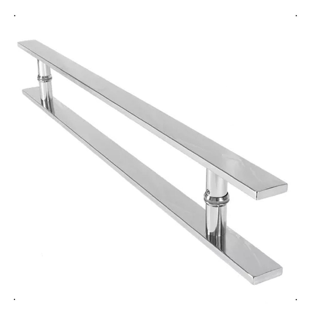Puxador Inox 60cm Para Portas Pivotantes Portão De Correr Madeira Vidro ...