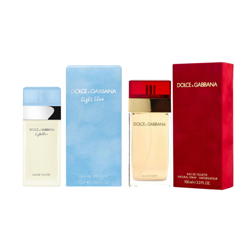 Kit D&G Red + Light Blue: intensidade e frescor em duas fragrâncias ...