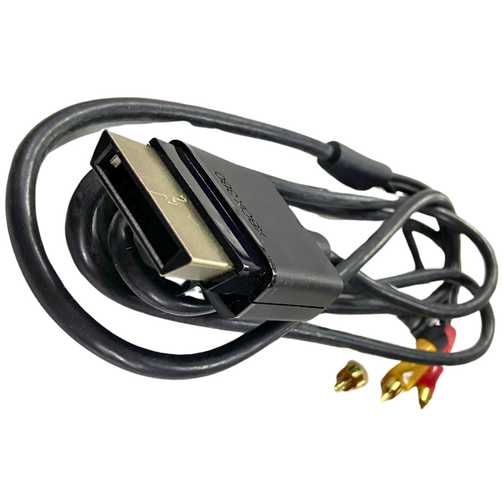 Cabo AV Xbox 360 Original – Cabo RCA Áudio e Vídeo Slim Fat | Shopee Brasil