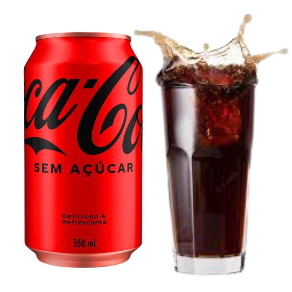 Fardo Bebida Refrigerante Lata Coca Cola Zero 350ml C/6 Unidades Coca ...