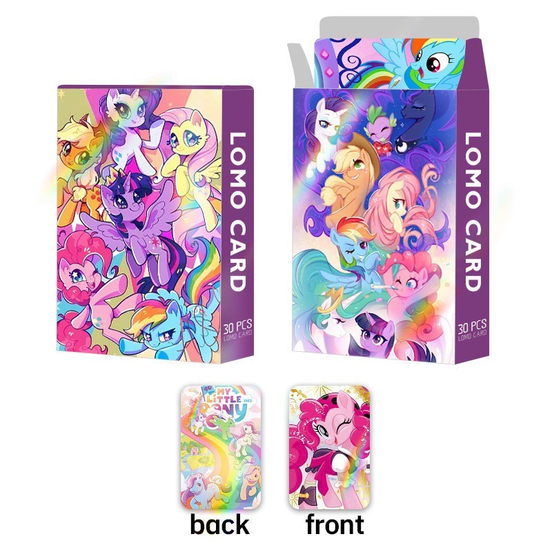 30 Pcs My Little Pony Sparkle Card Cartoon Periférico Cartão De ...