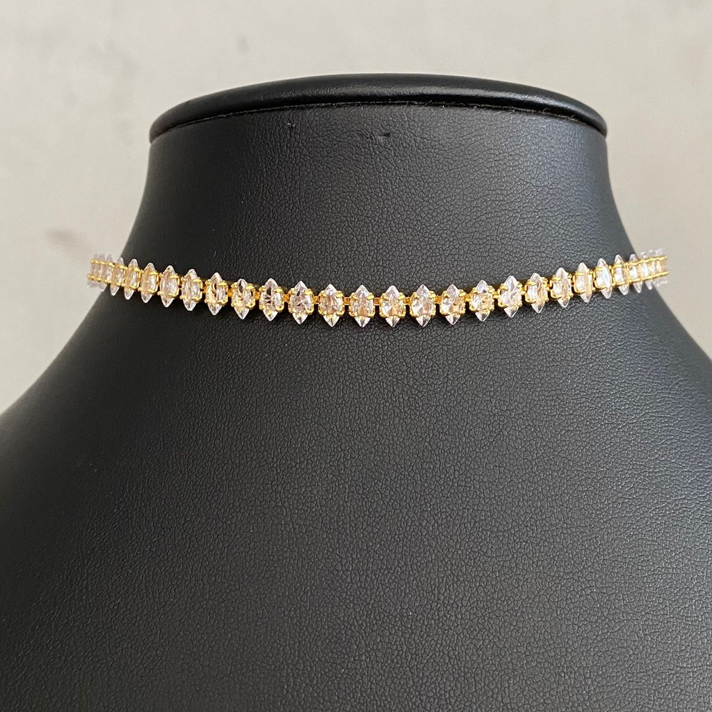 Colar Choker Dourado Riviera MOD4109 | Shopee Brasil