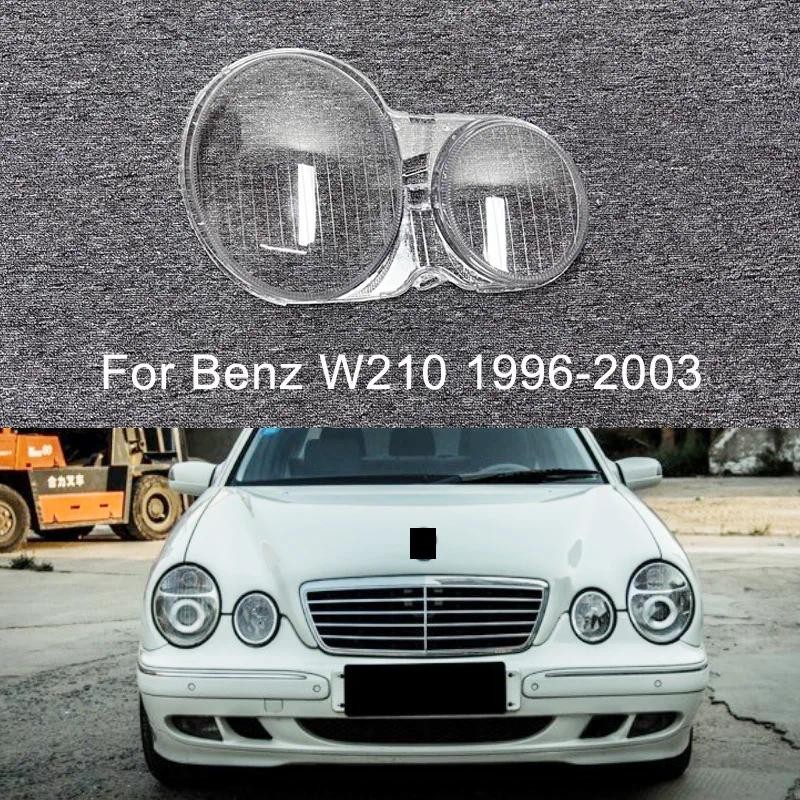Para Benz W210 E200 E240 E260 E280 E320 E430 1996-2003 Farol Capa De Vidro Lente Escudo Abajur ...