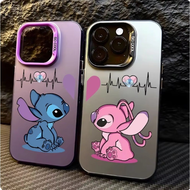 realme Note 50 60 note50 Stitch Love Heart Case Colorido Prata ...