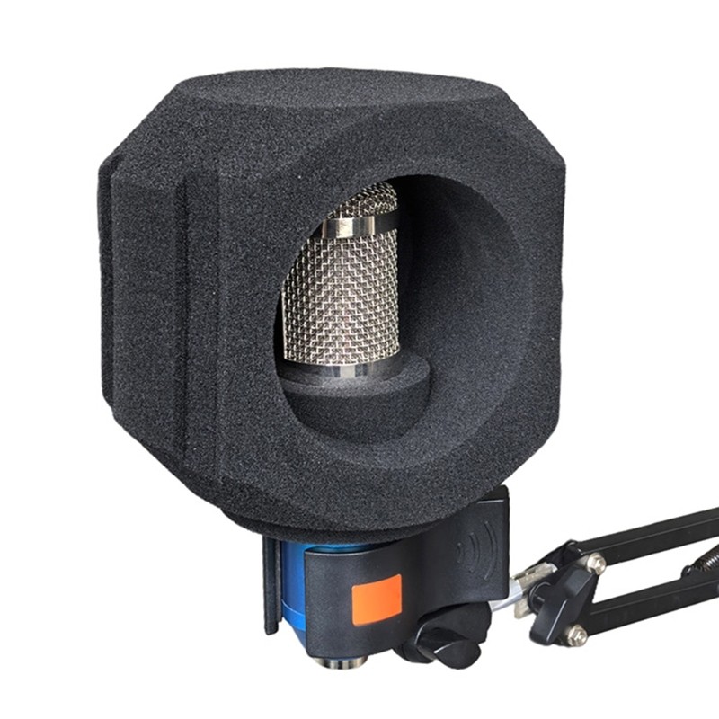 UTAKEE Pára-Brisa Isolamento Acústico Microfone Escudo Para Microfones ...