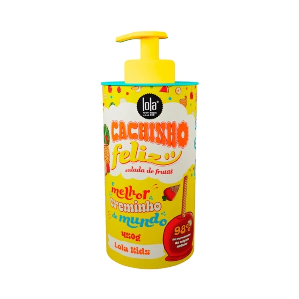 Lola Kids Creme de Pentear Cachinho Feliz Salada de Frutas 450g | Shopee Brasil