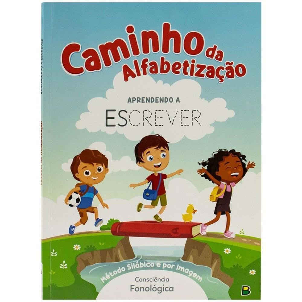 Cartilha Caminho Da Alfabetização Aprendendo a Escrever | Shopee Brasil