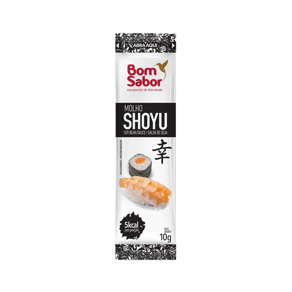 Molho Shoyu Sachê 10g 200 Unidades | Bom Sabor | Shopee Brasil