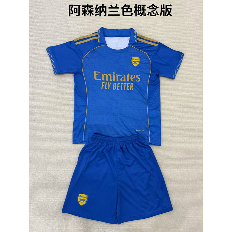 2526 Kit de Futebol Edição Especial Azul do Arsenal Conjunto ...