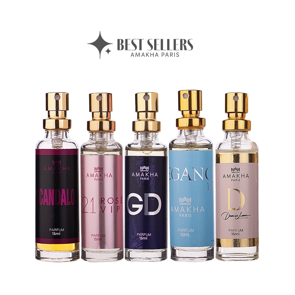 Kit Best Sellers Feminino Amakha Paris - 50 unidades | Shopee Brasil