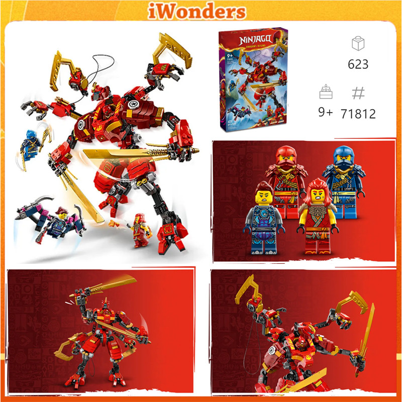 Kai's Ninja Climbing Mech 71812 (623 Peças) Kit Ninjago De Construção ...