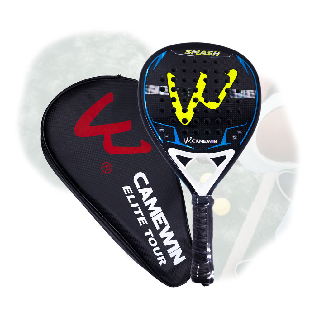 Raquete Padel Carbono 12K Profissional Camewin Paddle + Capa | Shopee ...