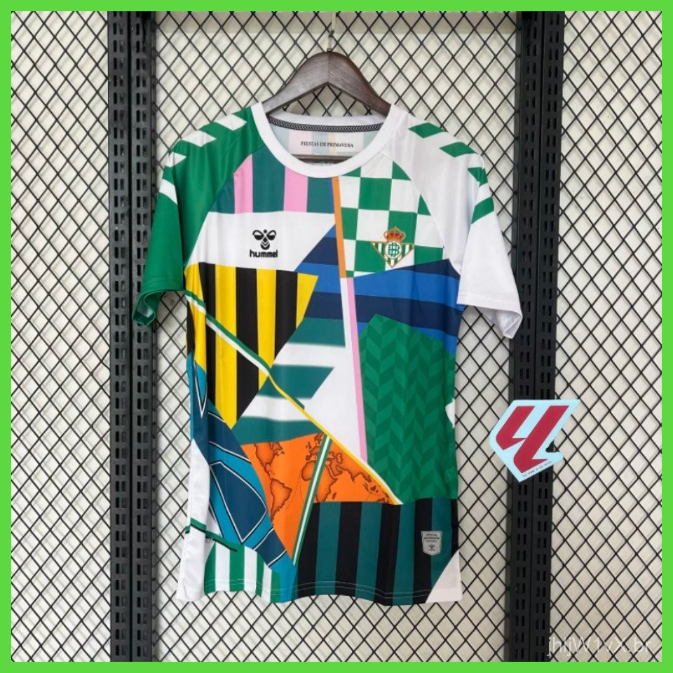 Camisa de futebol da edição especial Fan versi-on Re-al Bet-is 2024-25 ...