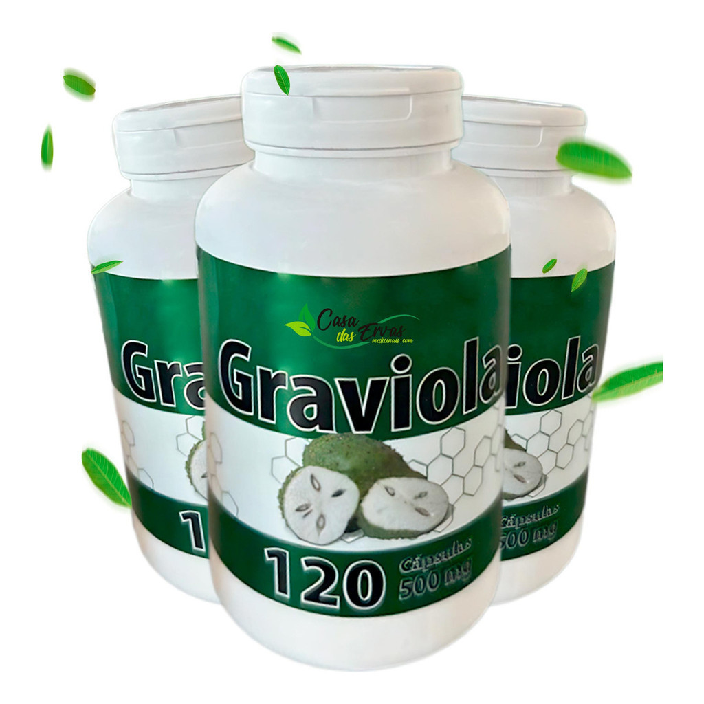Kit C/3 Extrato De Graviola 360 Cápsulas - 500mg NatuErvas | Shopee Brasil
