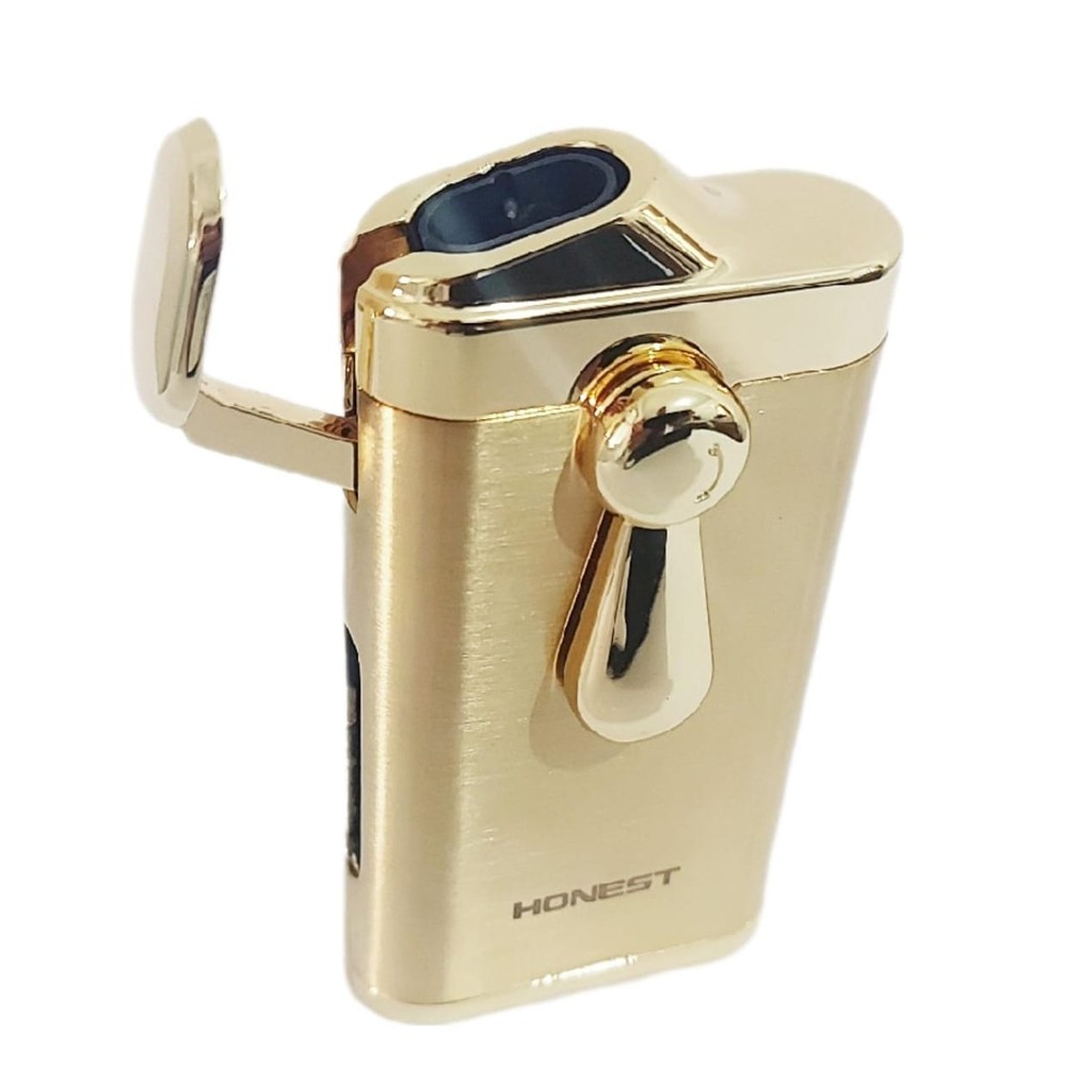 Isqueiro Maçarico Honest Duas Chamas Elegante Com Furador 802 | Shopee ...