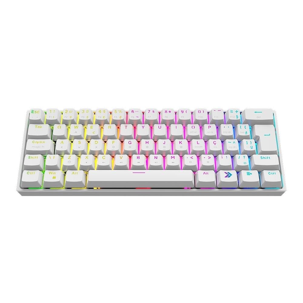 Teclado Gamer KBM! Gaming TG600 RGB Mecânico 60% ABNT2 Switch Gateron ...