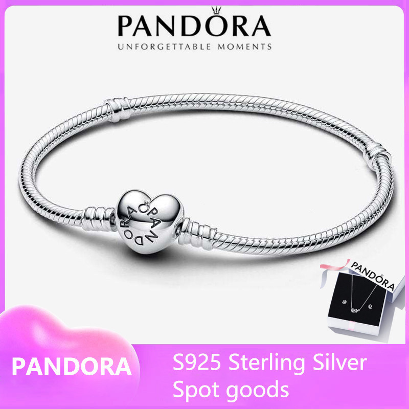 Pandora Prata Esterlina 100% autêntica s925 ( 590728 Pulseira de cobra ...