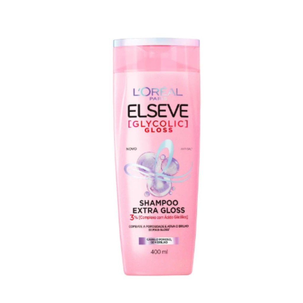 Shampoo Elseve Glycolic Gloss 400ml Elseve | Shopee Brasil