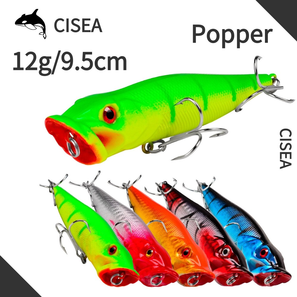 CISEA F27 pesca com isca artificial popper bait Iscas popper para pesca ...