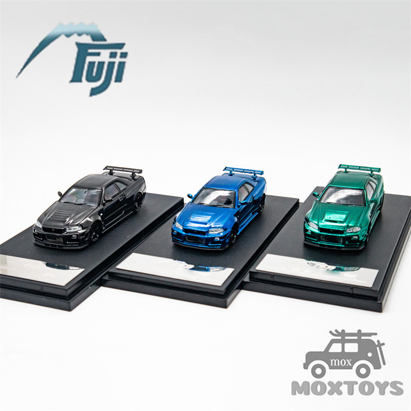 Carro Modelo Fundido Fuji 1 : 64 Skyline R34 GT-R Nismo Z-Tune | Shopee Brasil